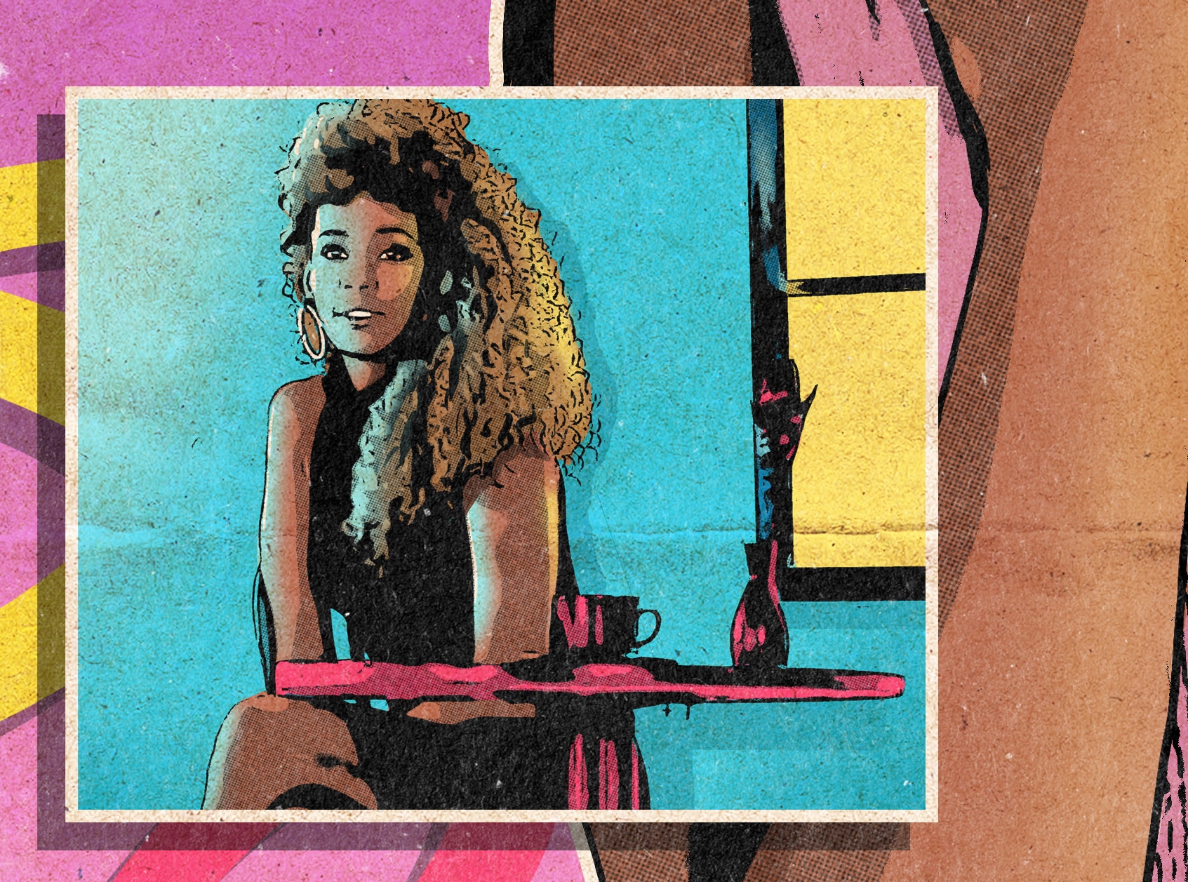 Whitney Houston - I Wanna Dance With Somebody Vintage Comic Cover Art ...