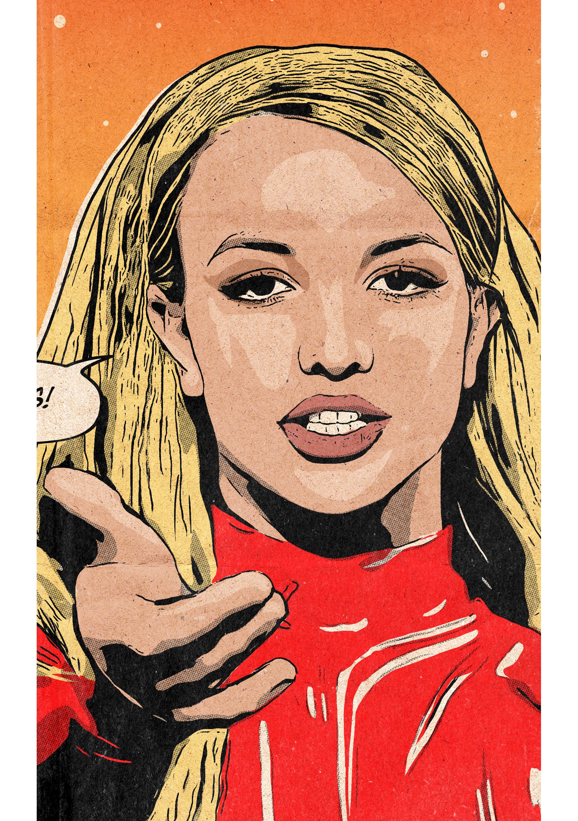 Britney Spears Oops I Did It Again Vintage Comic Cover Poster Sold