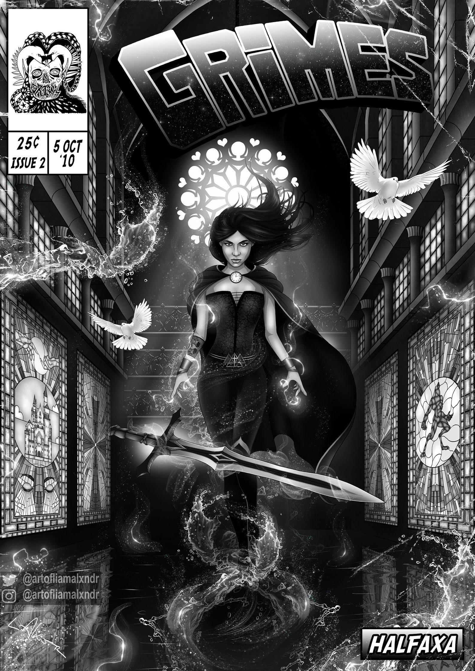 Grimes Print Halfaxa Comic Cover Art - Etsy UK