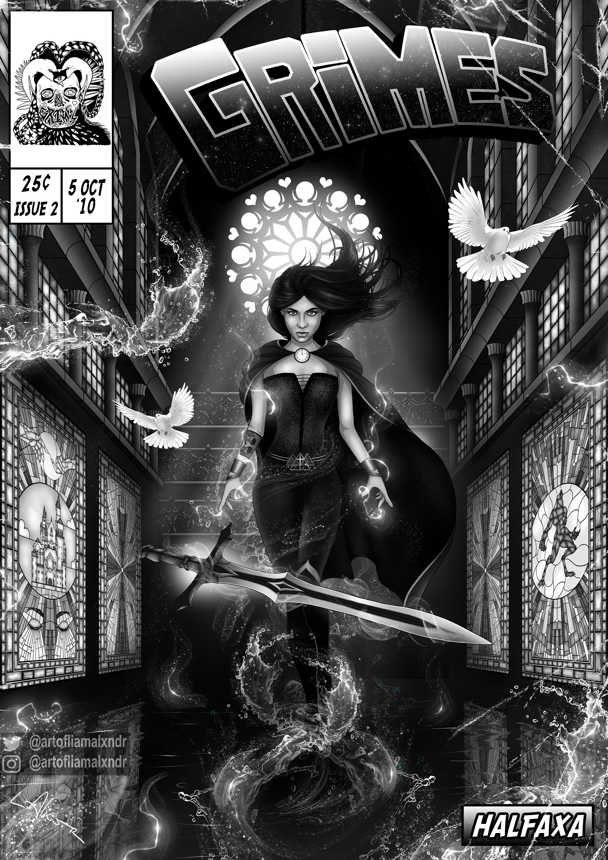 Grimes Print Halfaxa Comic Cover Art - Etsy UK