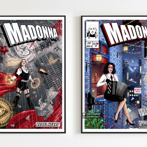 Madonna Collection 14 Prints Comic Book Cover Art - Etsy UK