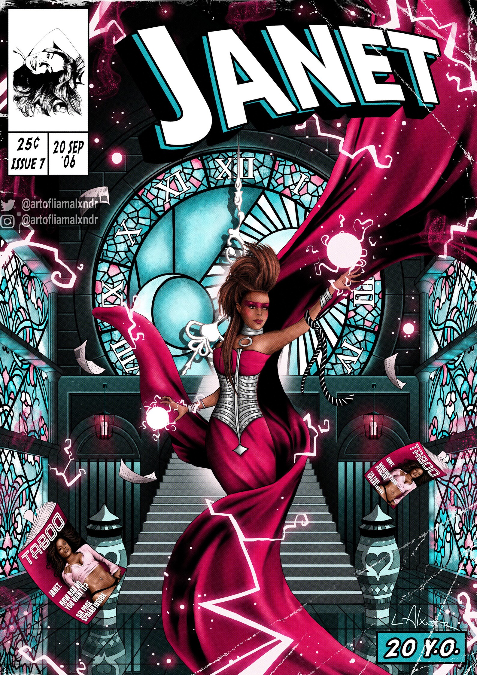 Janet Jackson Print 20 Y.O. Comic Cover Art - Etsy