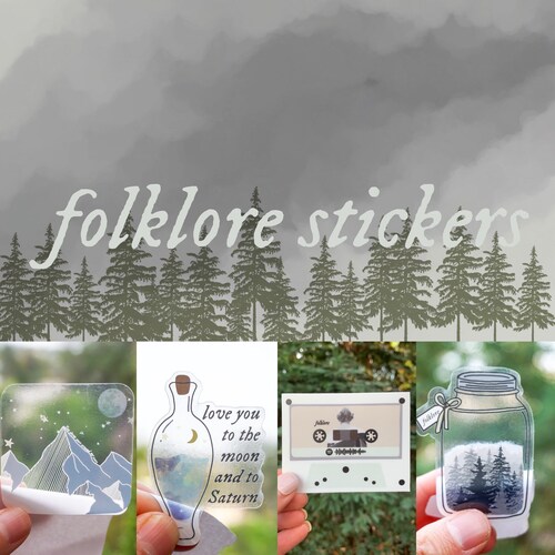 The Folklore Sticker Collection | Etsy