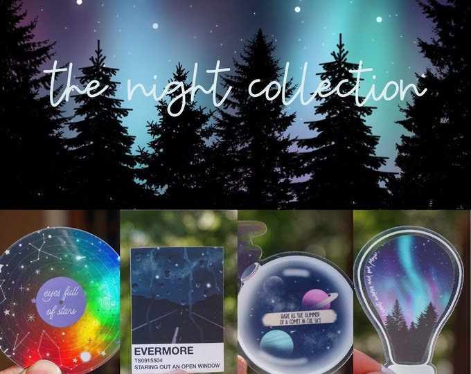 The Night Sticker Collection - Etsy