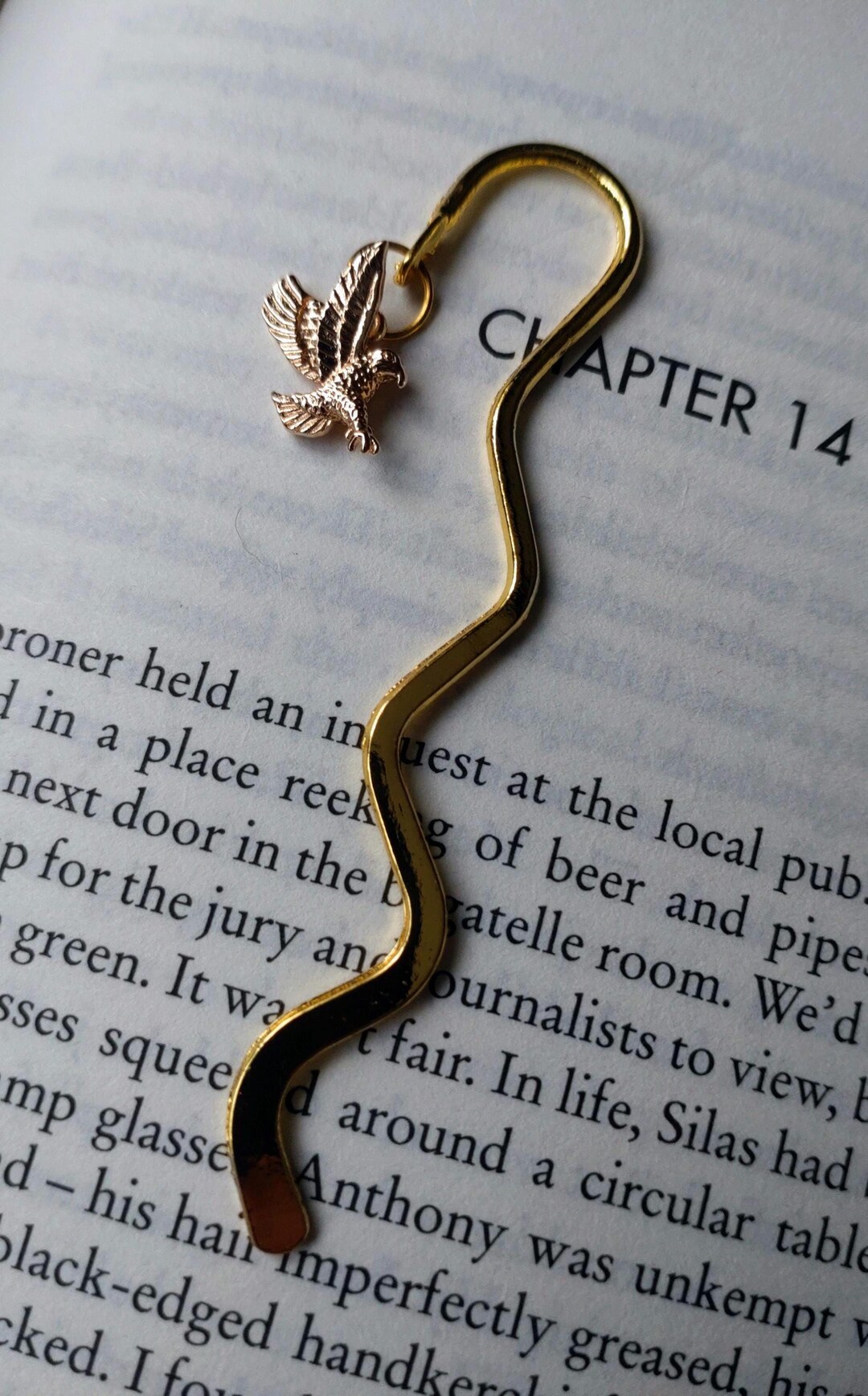 Golden Eagle Bookmark, Bird of Prey Bookmark, Bookmark for Him, Reading ...