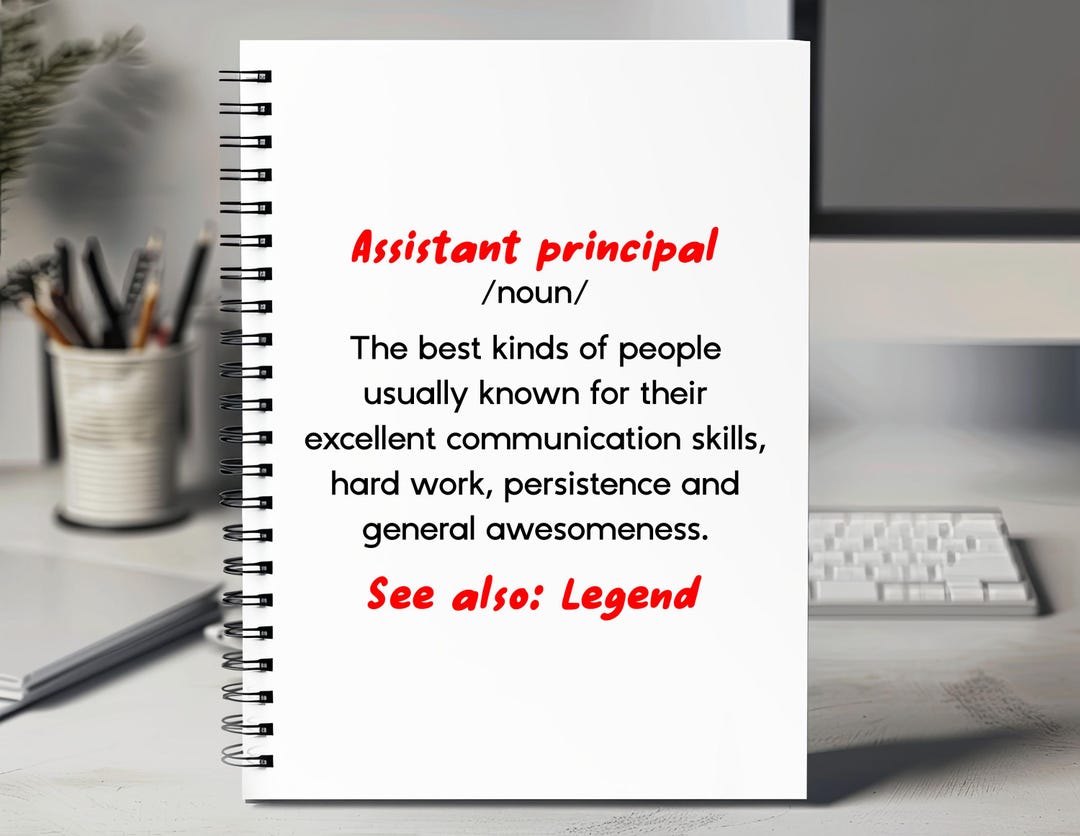 Assistant Principal Notebook, Assistant Principal Journal, Ruled Line ...