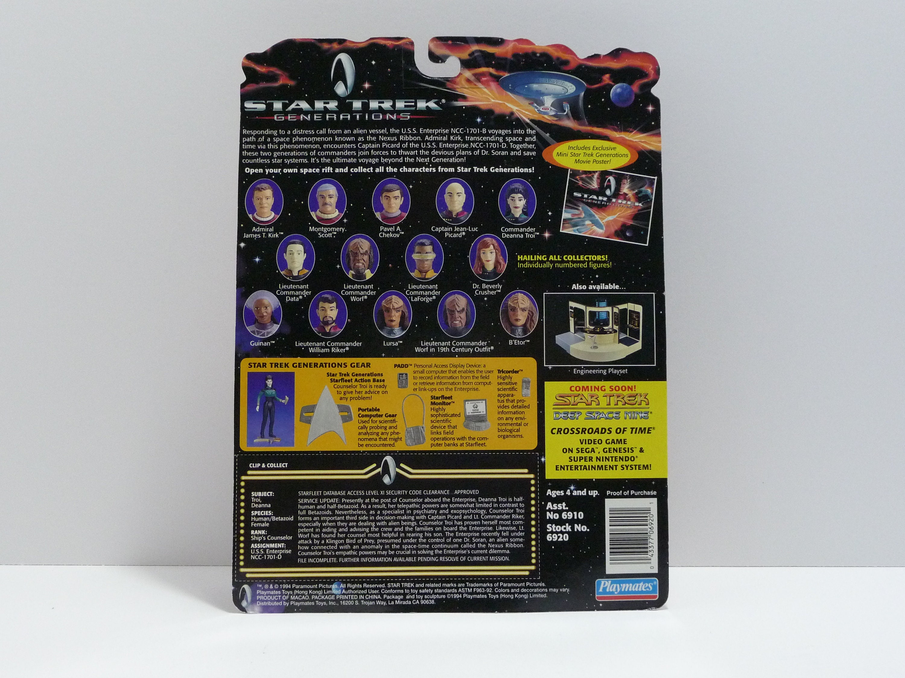 COMMANDER DEANNA TROI Star Trek Generations Action Figure 5 - Etsy