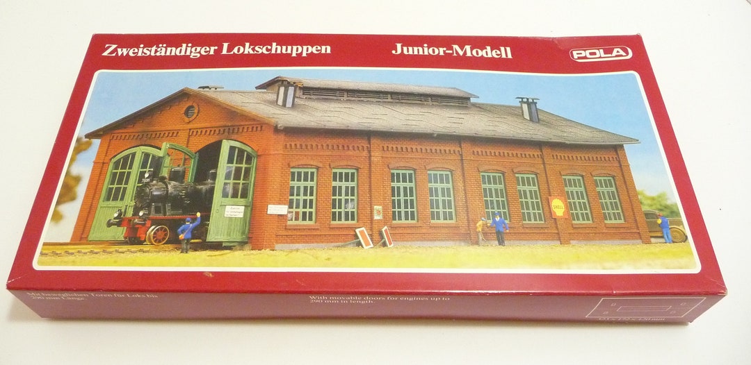 HO Scale POLA Double Engine Shed Model Kit HO 1020 - Etsy
