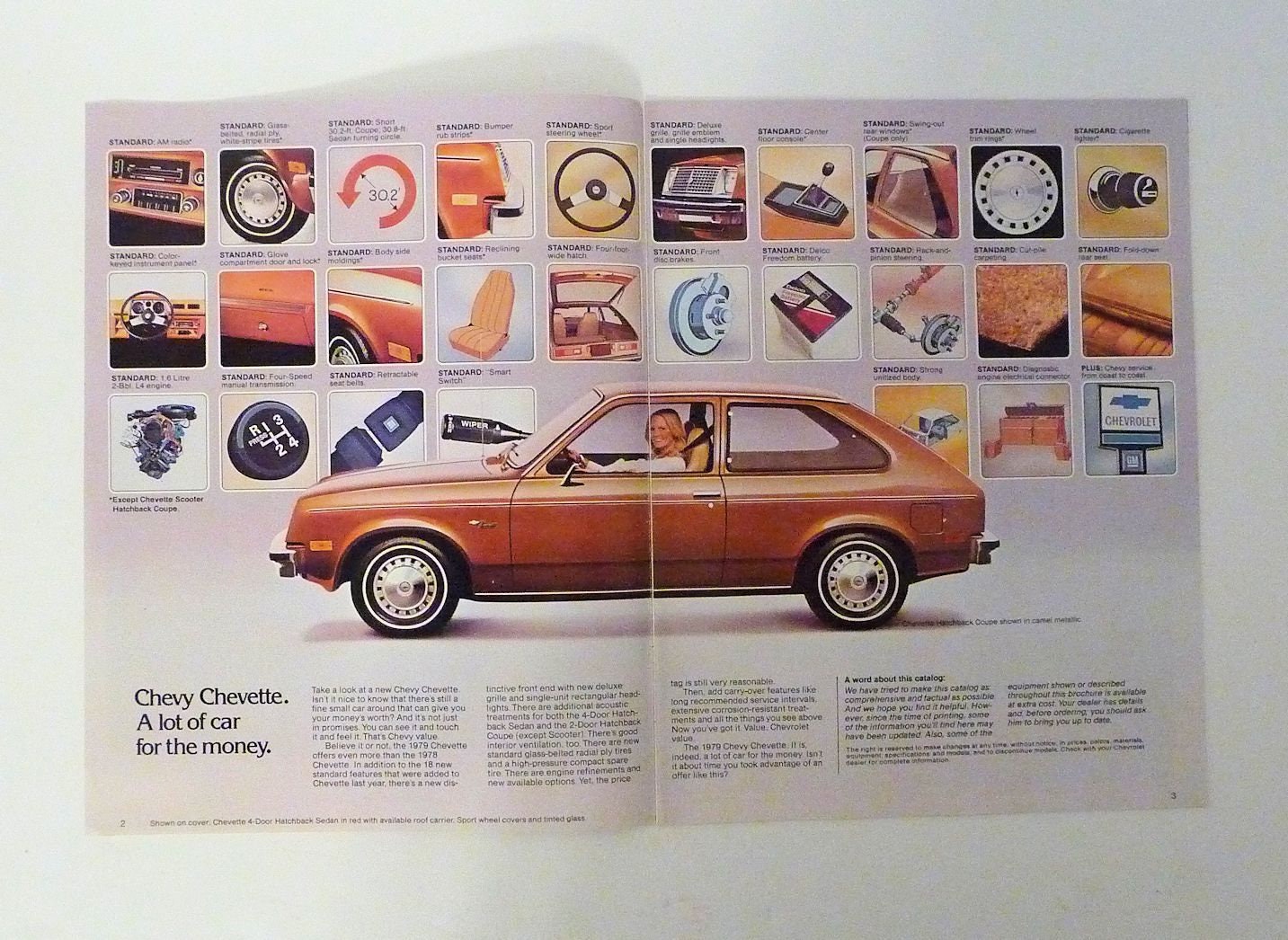 1979 Chevrolet CHEVETTE Dealer Brochure ORIGINAL - Etsy Canada