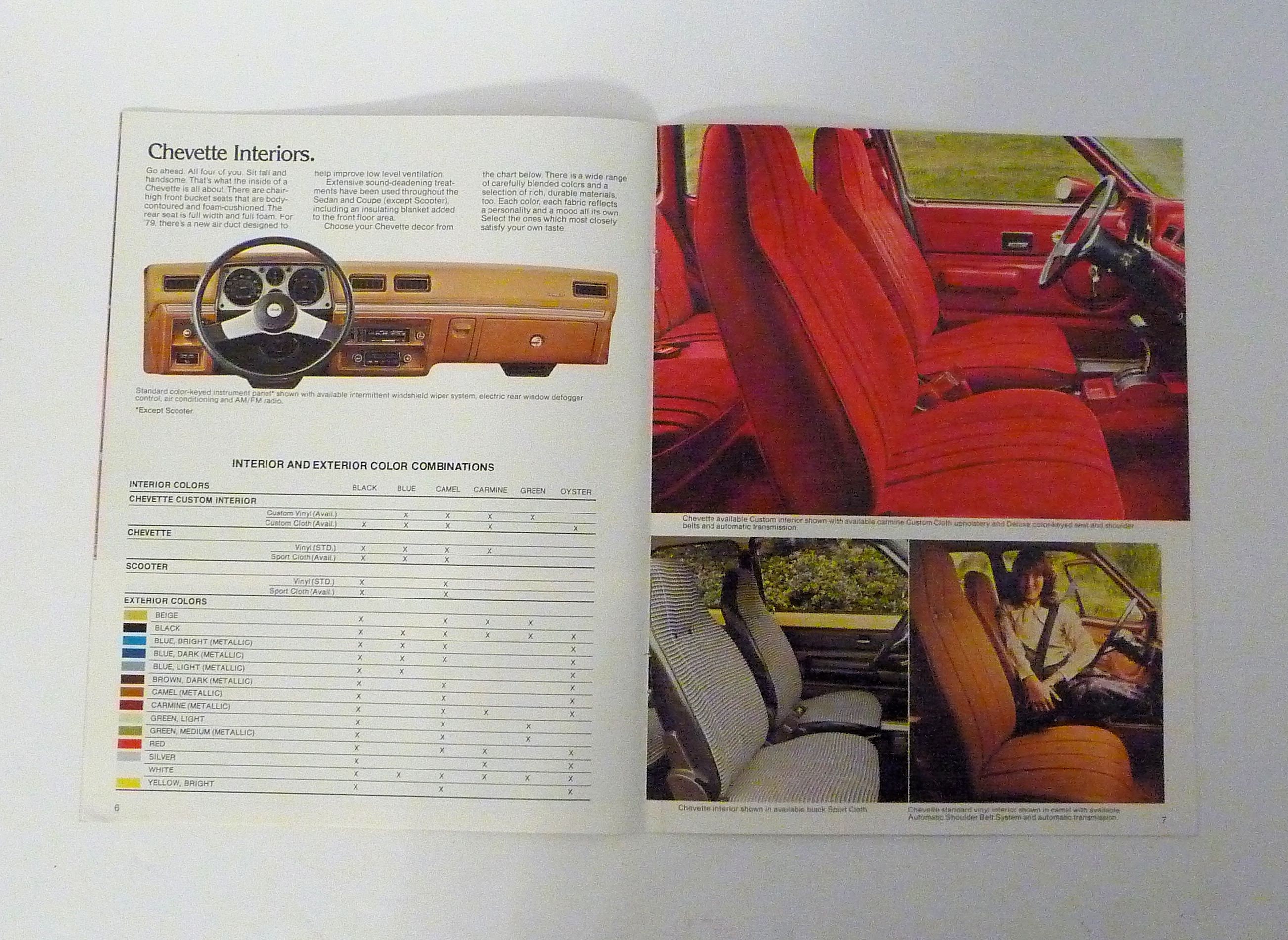 1979 Chevrolet CHEVETTE Dealer Brochure ORIGINAL - Etsy