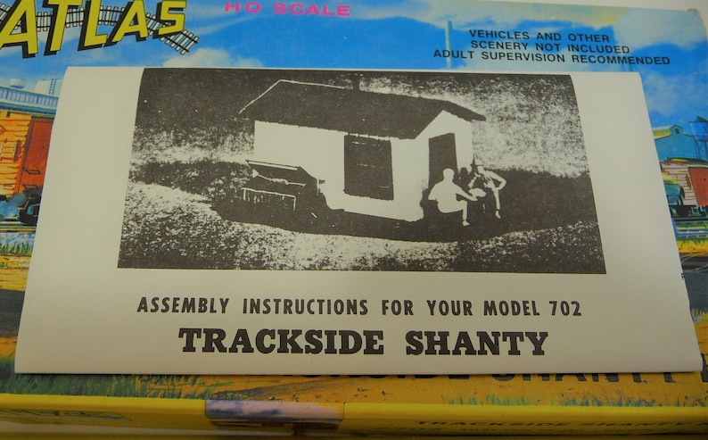 ATLAS HO Scale Trackside Shanty Model Kit 702 VINTAGE 1962 - Etsy