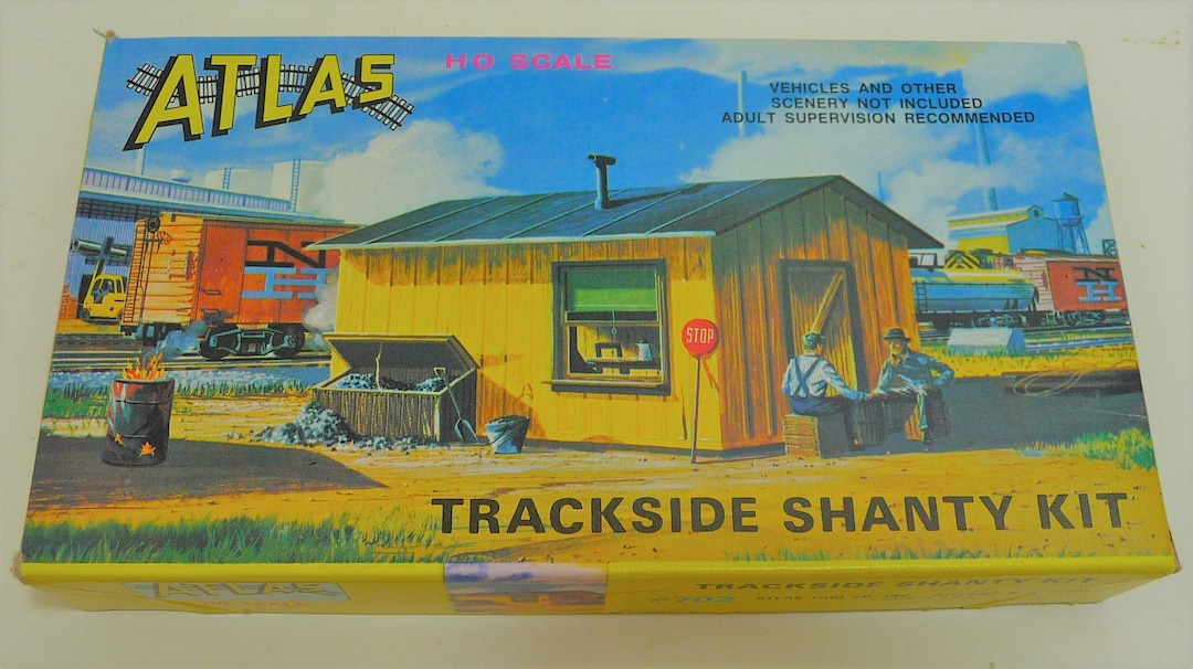 ATLAS HO Scale Trackside Shanty Model Kit 702 VINTAGE 1962 - Etsy