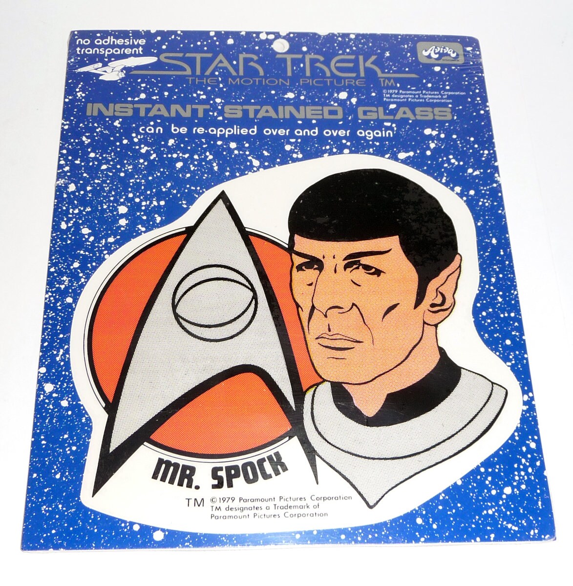 Vulcan Salute Spock Window Cling Vintage 1979 Star Trek: The Motion ...
