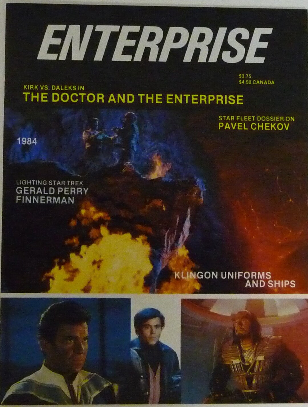 ENTERPRISE Magazine Issue 5 November 1984 Star Trek, Doctor Who, Klingons, More - Etsy
