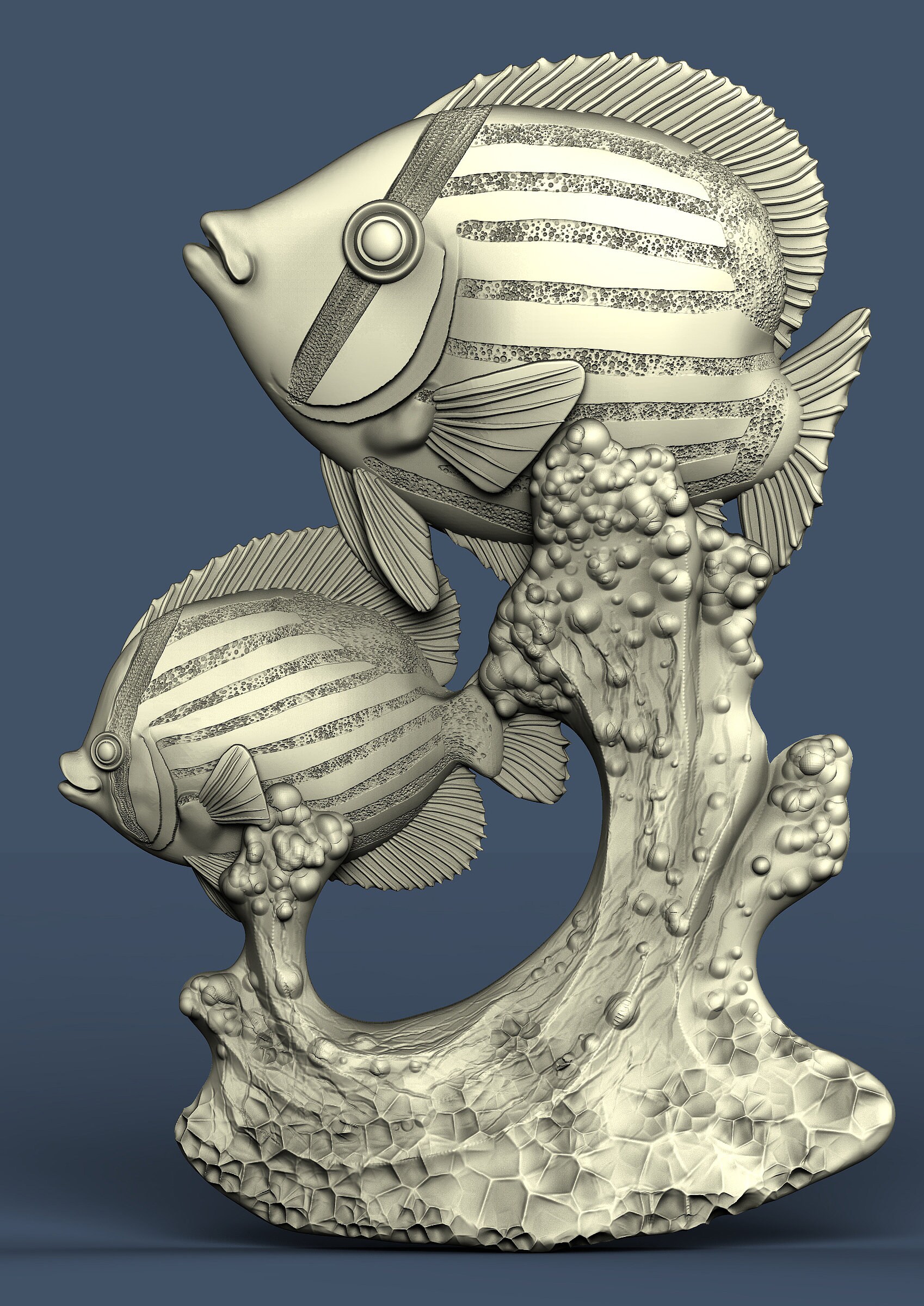 Fish Animal Fishing 3D STL Model CNC Router Engraver | Etsy