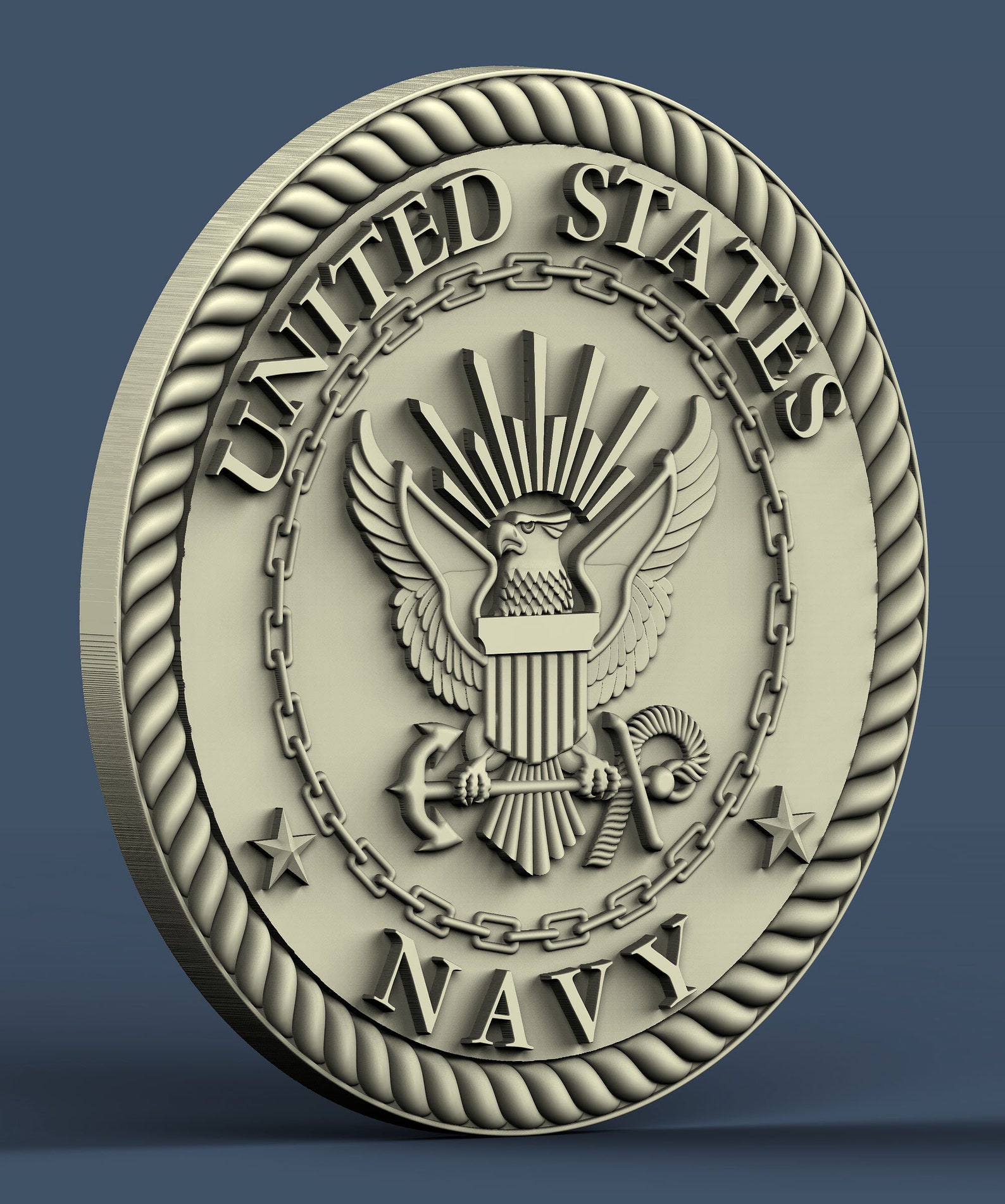 United States Navy American Army Veteran 3D STL Model CNC | Etsy