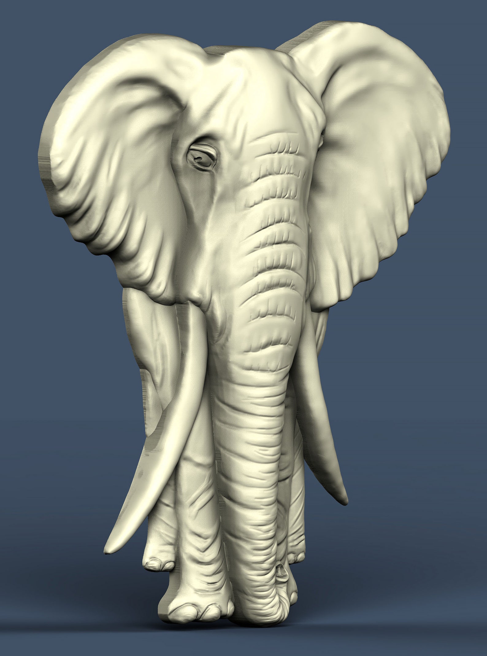 Elephant Animal 3D STL Model CNC Router Engraver Carving | Etsy