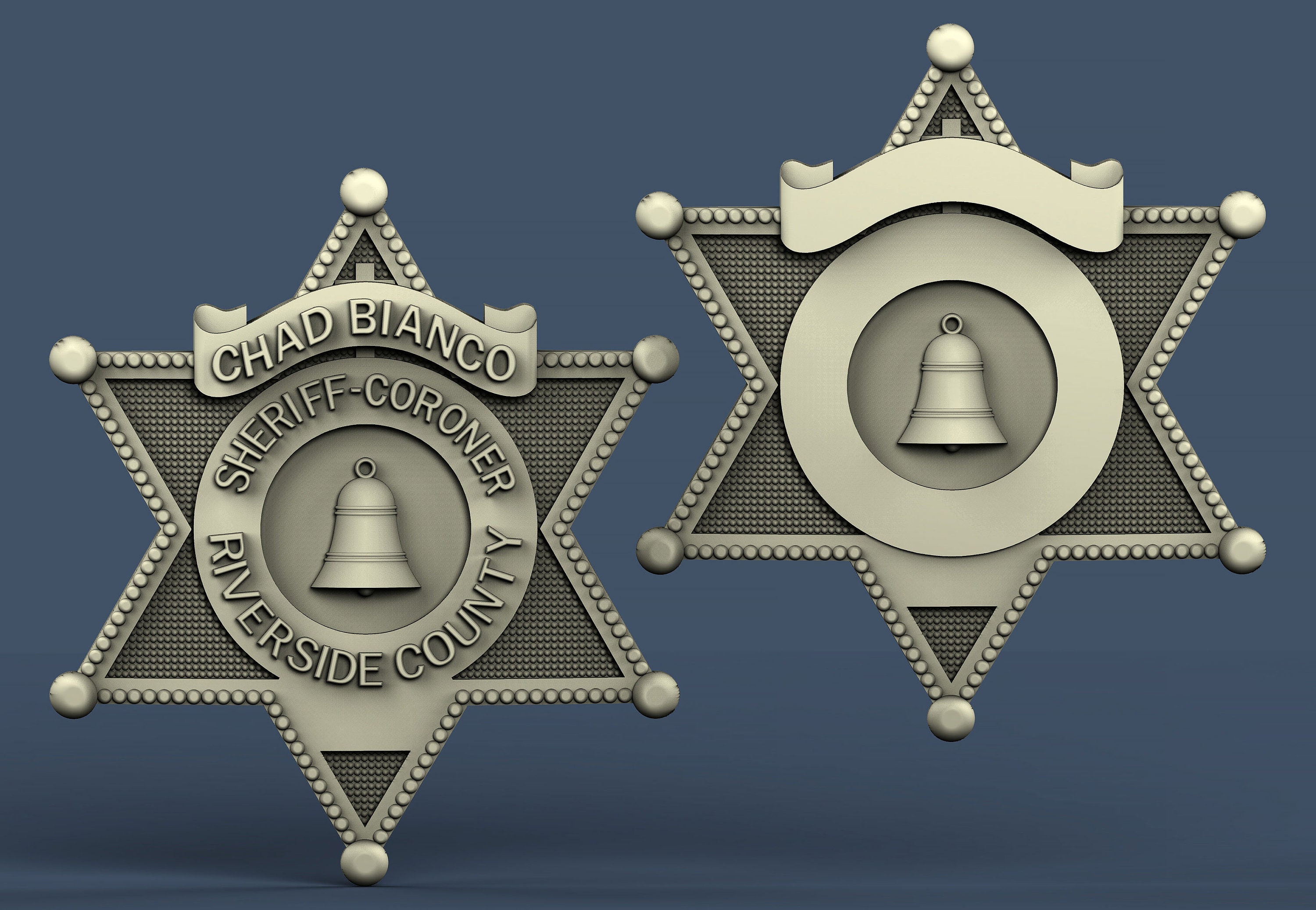 Sheriff Riverside County Police Cop Badge American Star | Etsy