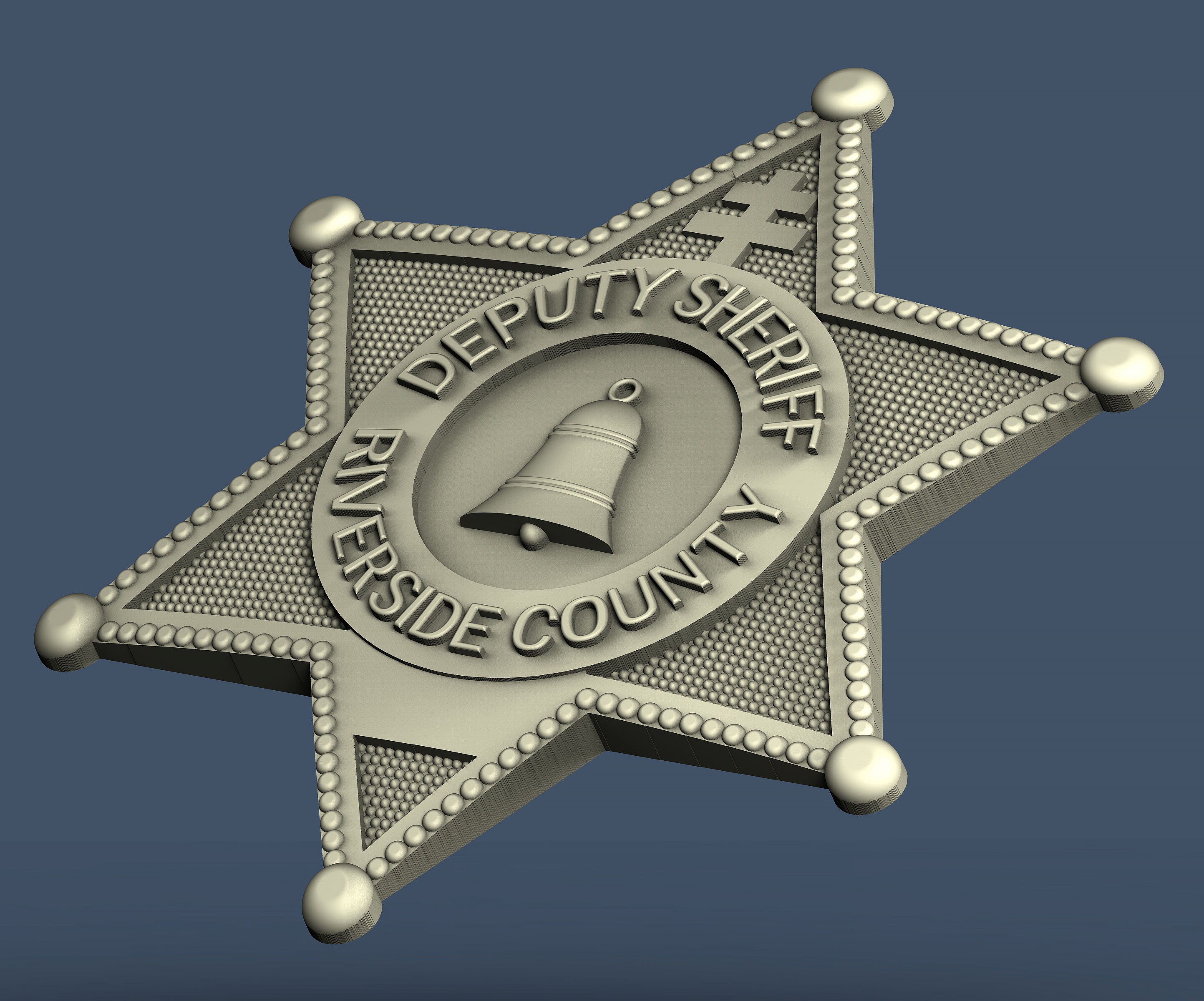 Sheriff Riverside County Police Cop Badge American Star | Etsy