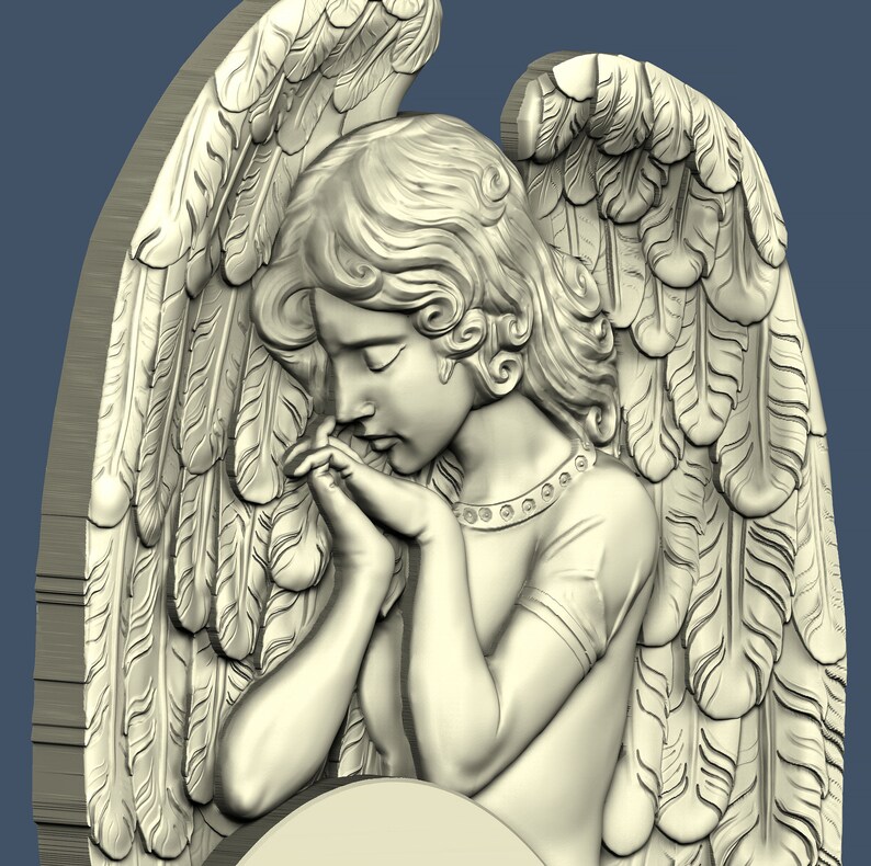 3D STL model for CNC 6 Angel | Etsy