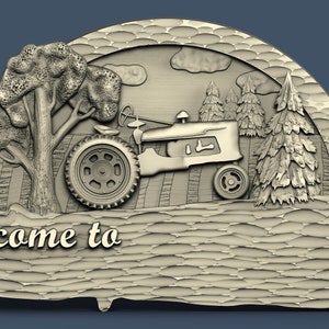 Welcome Farming American Farm Tractor 3D STL Model Router | Etsy