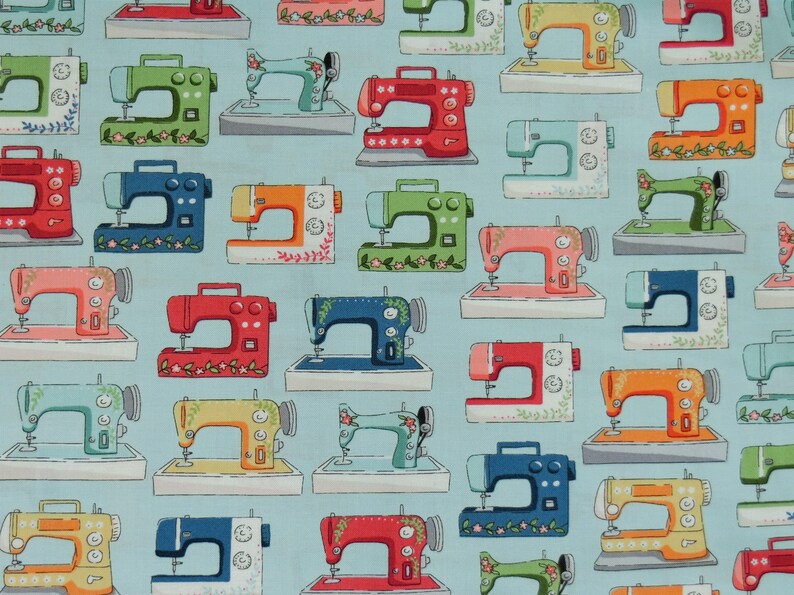 Fabrics Makower Sewing Machine Sewing Machines Sewing Room Pachwork ...