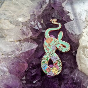 Seasonal Snake Hard Enamel Pins - Etsy