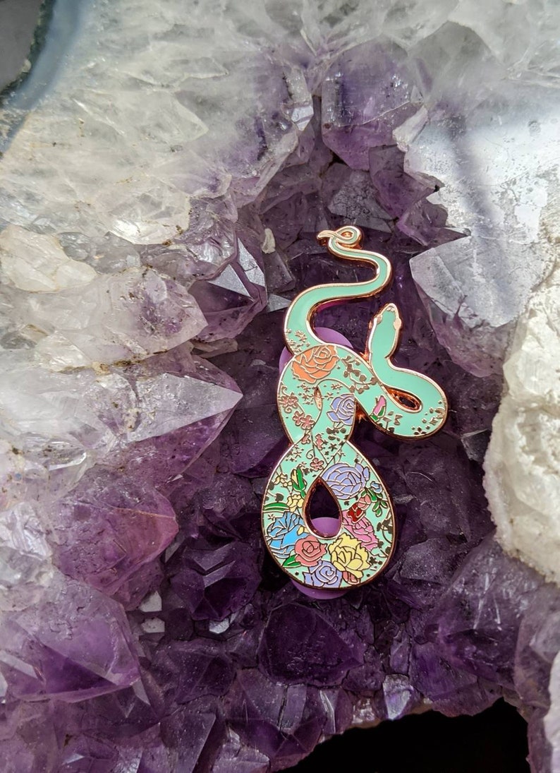 Seasonal Snake Hard Enamel Pins - Etsy