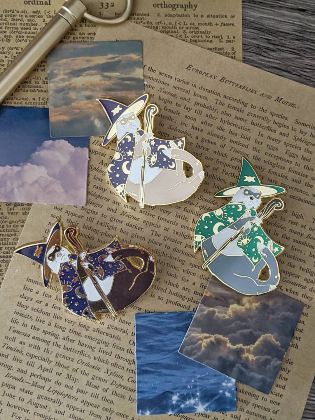 Wizard Ferret Hard Enamel Pin - Etsy