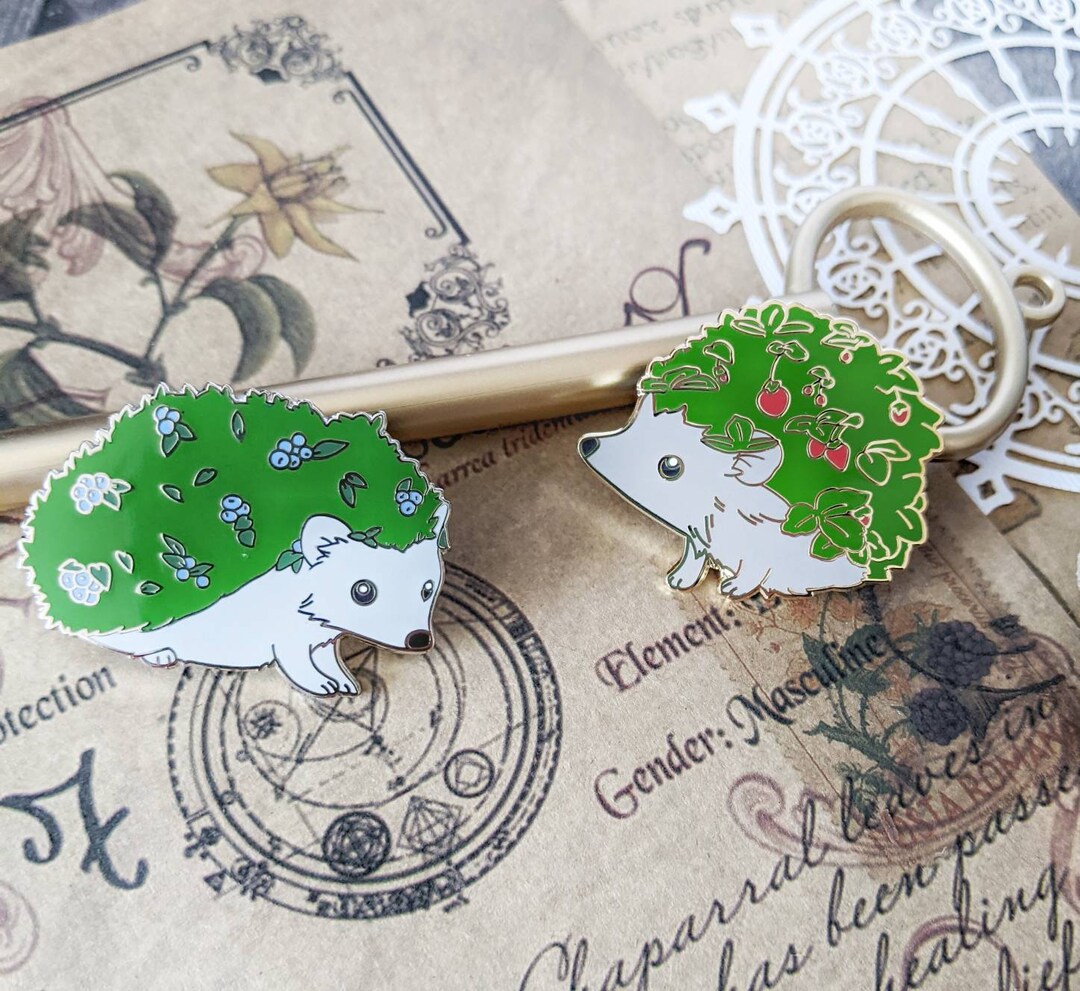 Berry Hedgehog Pins - Etsy