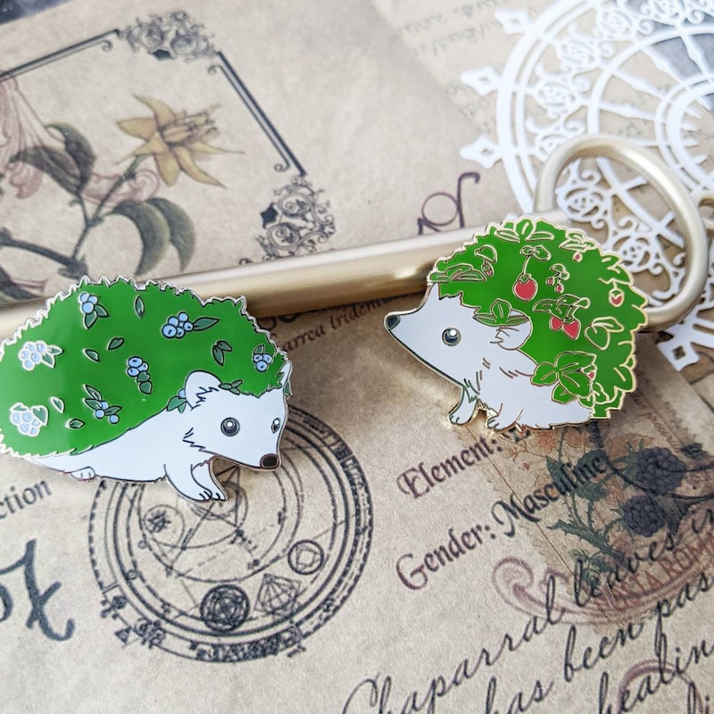 Hedgehog Pin - Etsy