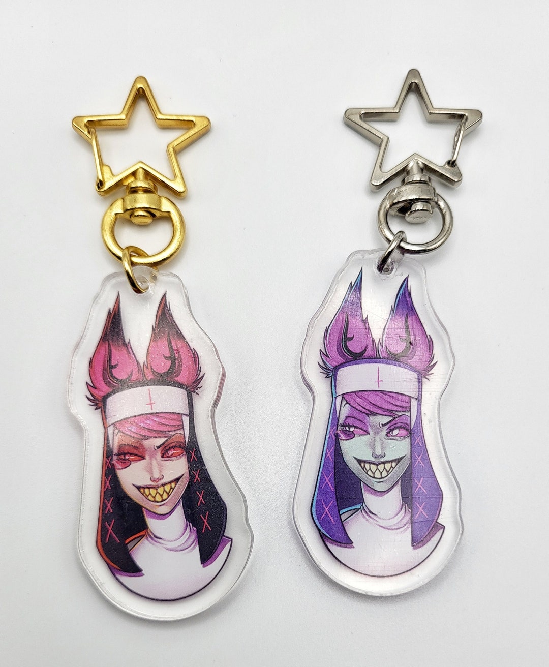Alastor Nun Keychain - Etsy