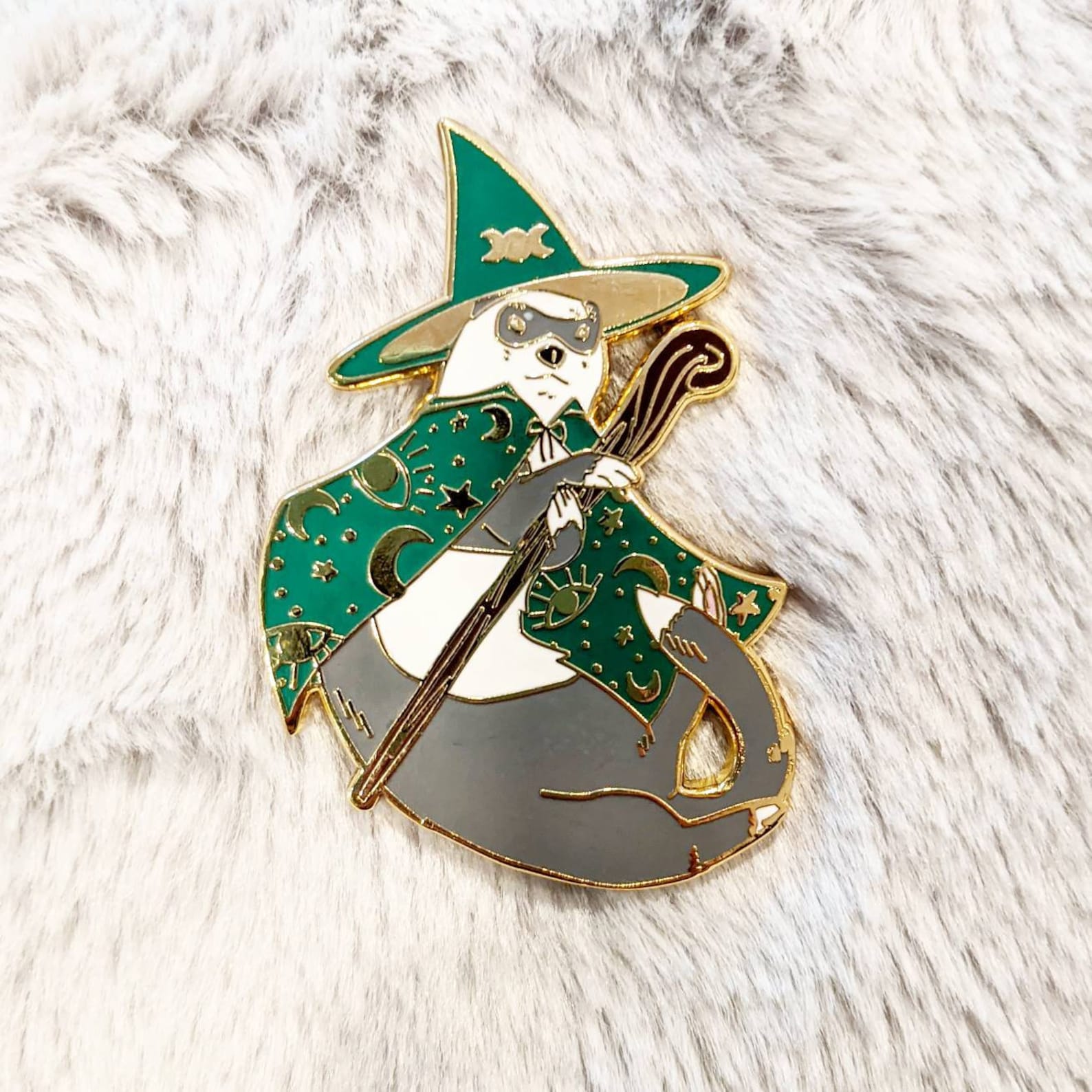 Wizard Ferret Hard Enamel Pin - Etsy