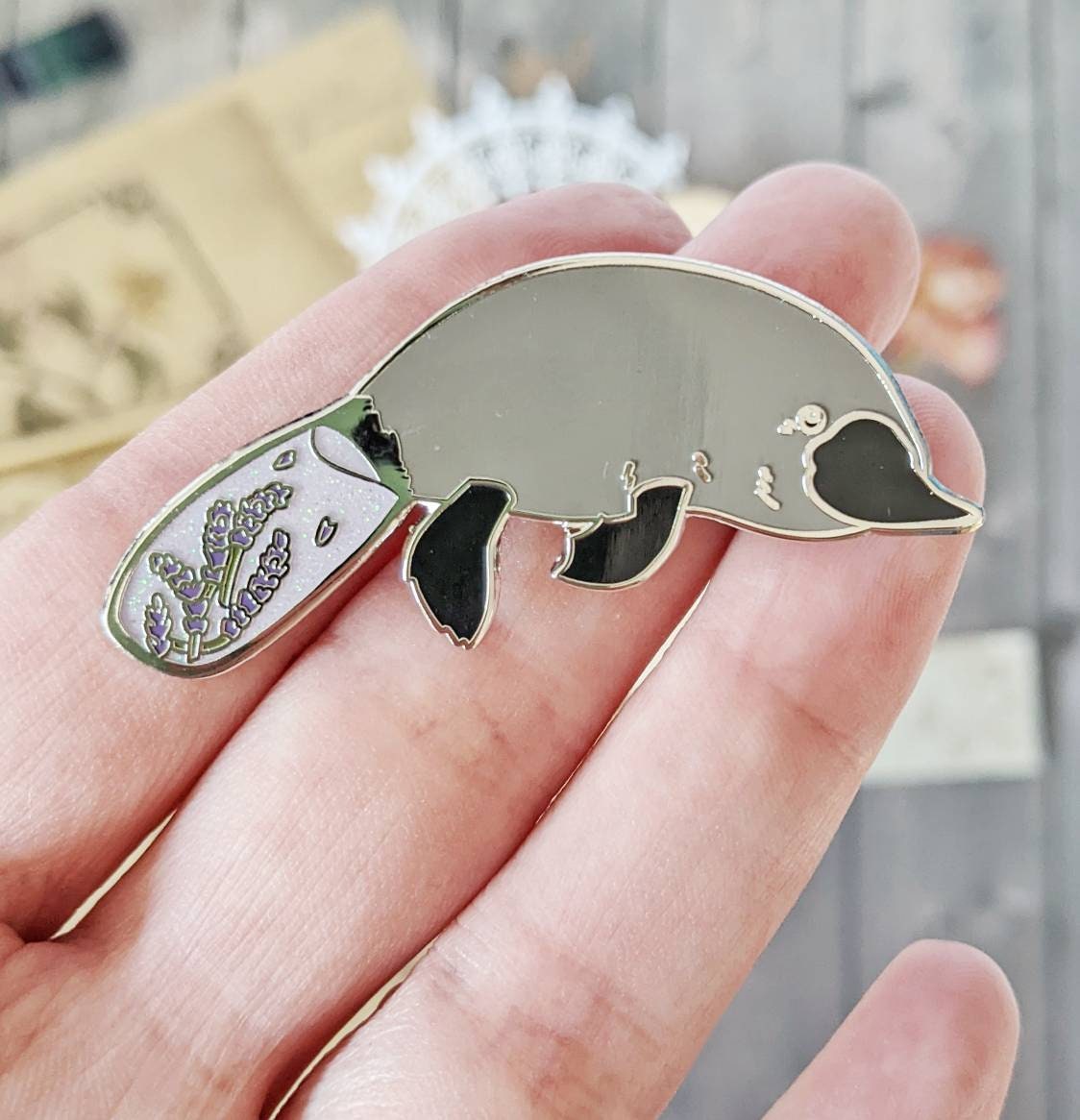 Pla-tea-pus Hard Enamel Pins - Etsy