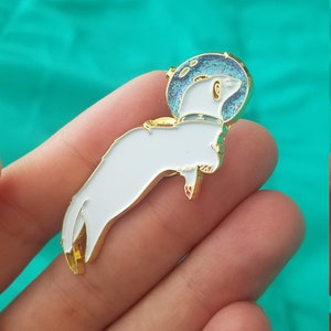 Space Ferret Enamel Pin - Etsy