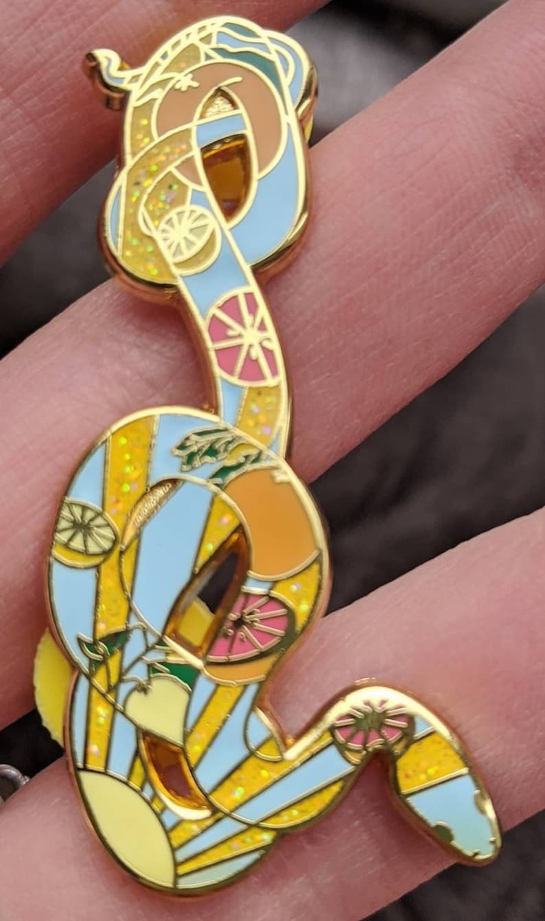 Seasonal Snake Hard Enamel Pins - Etsy