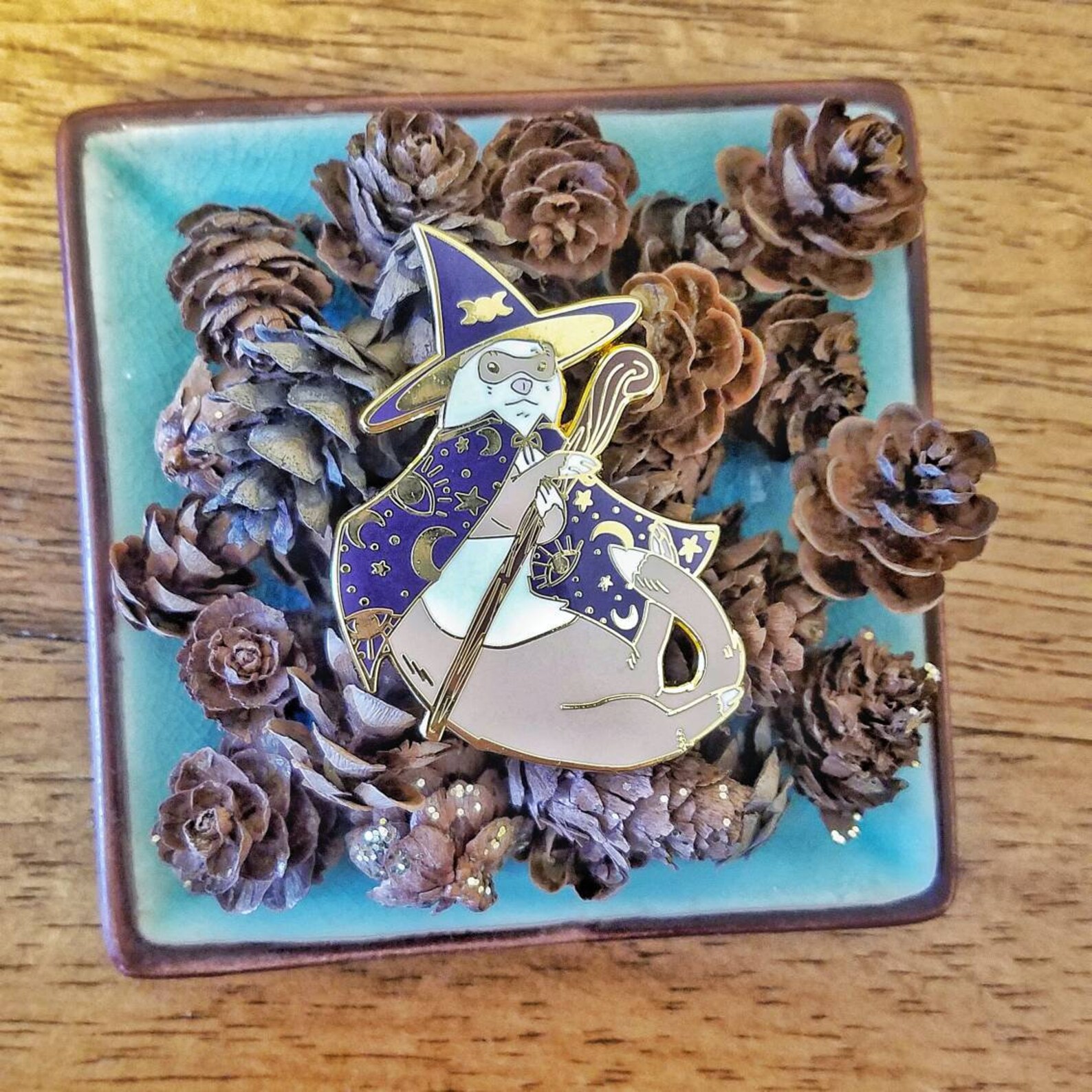 Wizard Ferret Hard Enamel Pin - Etsy