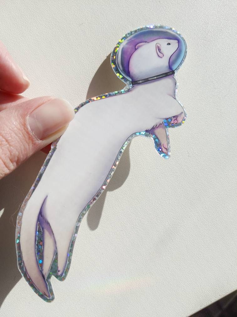 Space Ferret Sticker - Etsy
