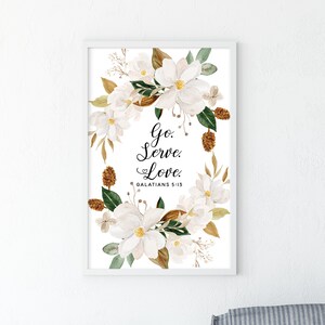 Galatians 5 Bible Verse Wall Art Scripture Wall Art Nursery Quote Print ...