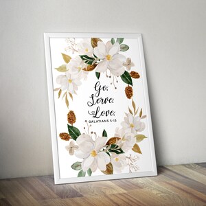 Galatians 5 Bible Verse Wall Art Scripture Wall Art Nursery Quote Print ...