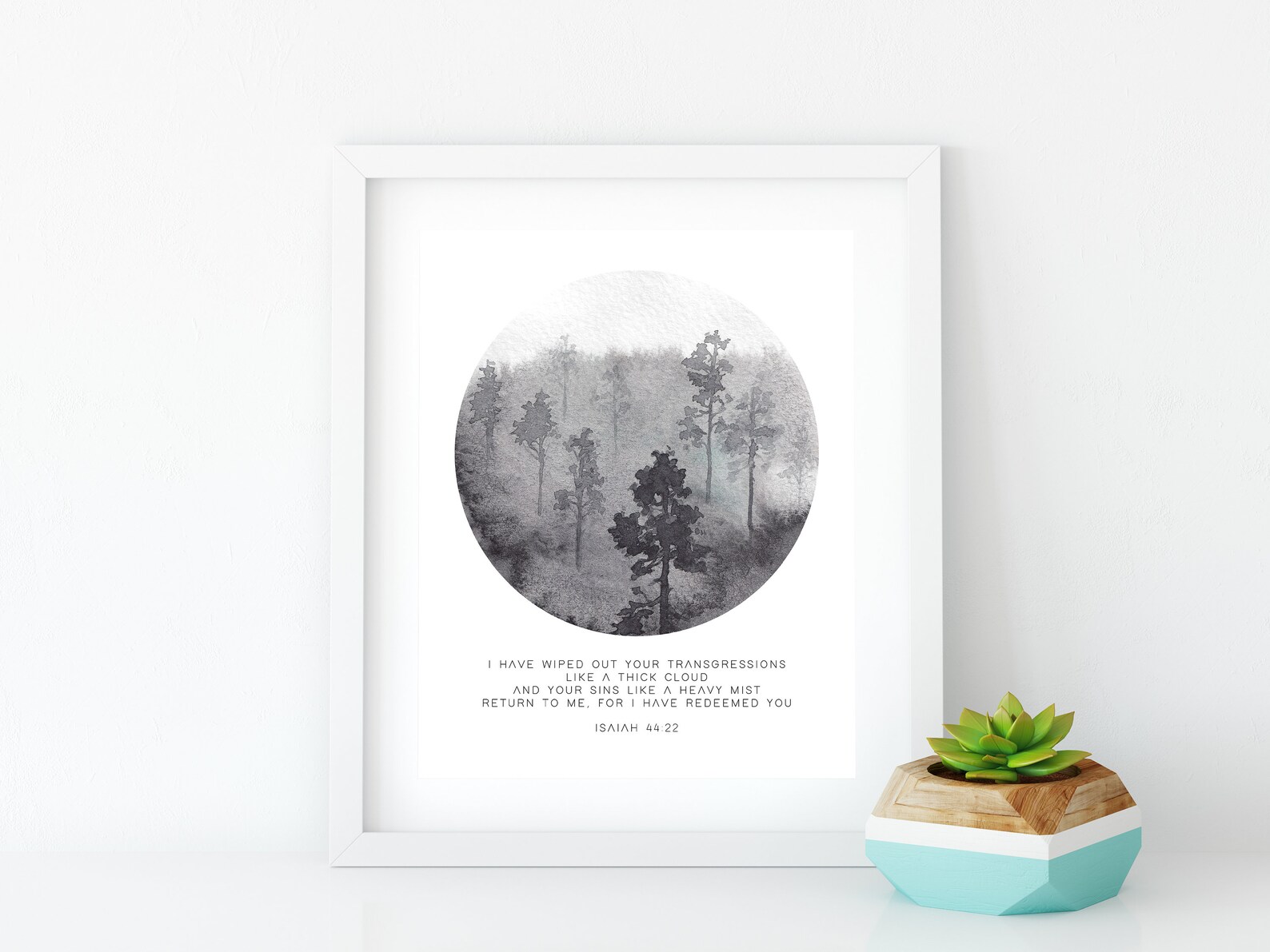 Isaiah 44 22 Scripture Wall Art Bible Verse Wall Art Bible - Etsy