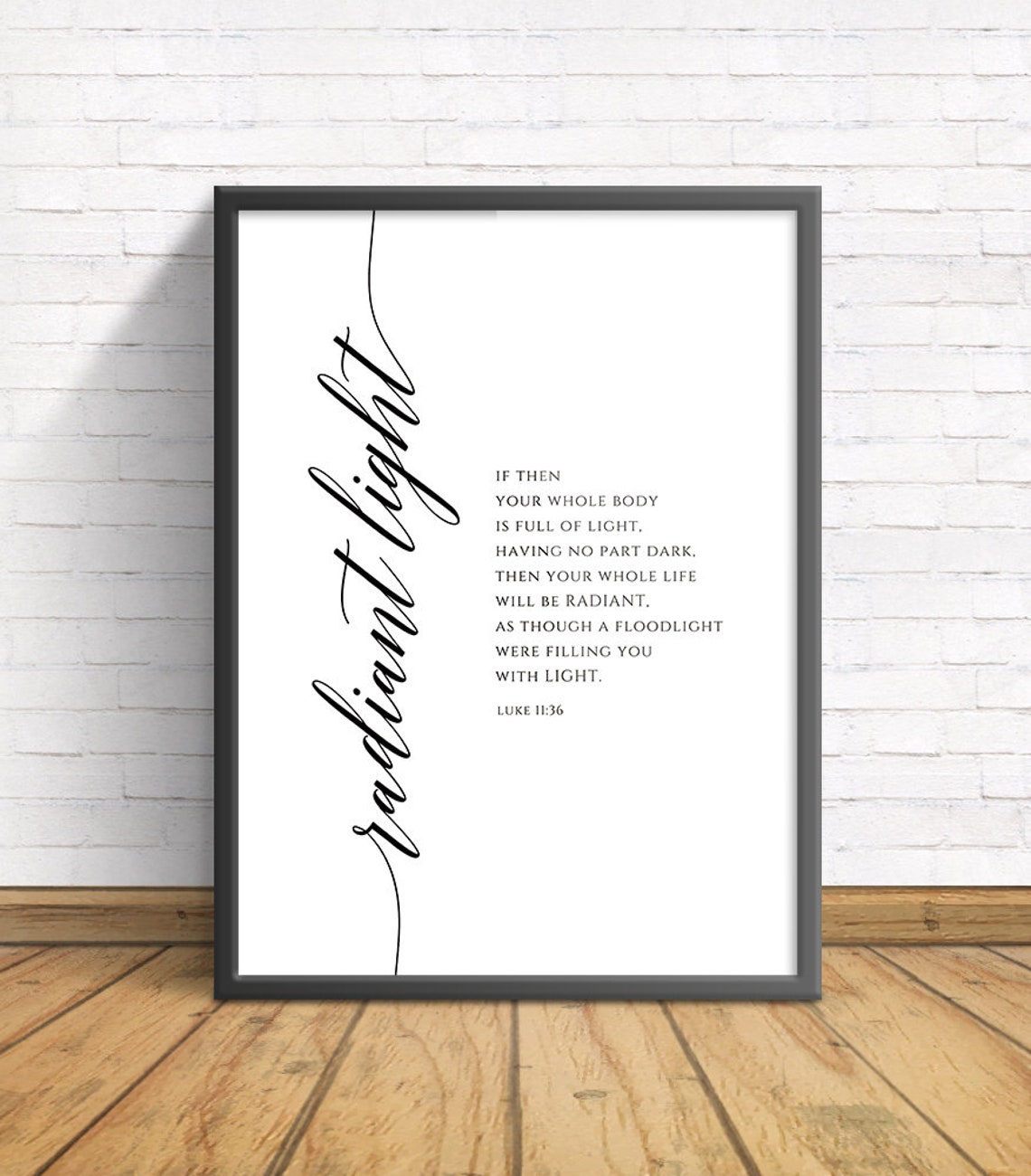 Luke 11 36 Bible Quote Print Bible Verses Scripture Svg - Etsy