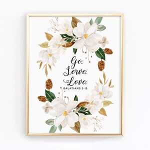 Galatians 5 Bible Verse Wall Art Scripture Wall Art Nursery Quote Print ...