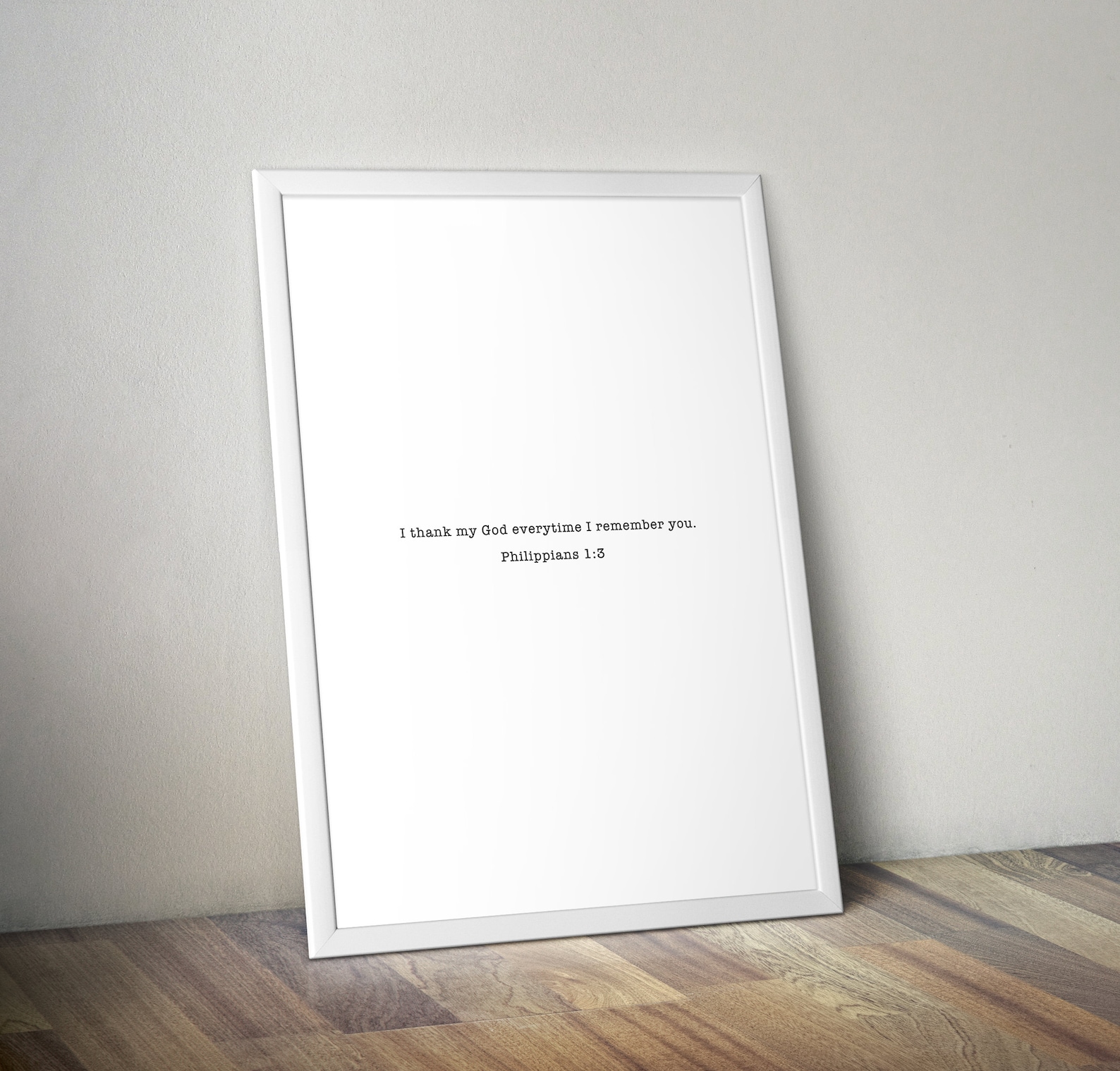 Philippians 1 3 Bible Verse Wall Art Scripture Wall Art I - Etsy