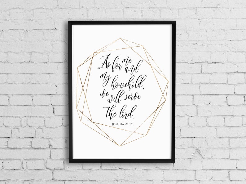 Joshua 24 15 Bible Quote Print Biblical Verse Scripture Svg - Etsy Canada