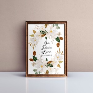 Galatians 5 Bible Verse Wall Art Scripture Wall Art Nursery Quote Print ...