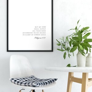Philippians 4 Bible Verse Wall Art Scripture Wall Art Printable ...