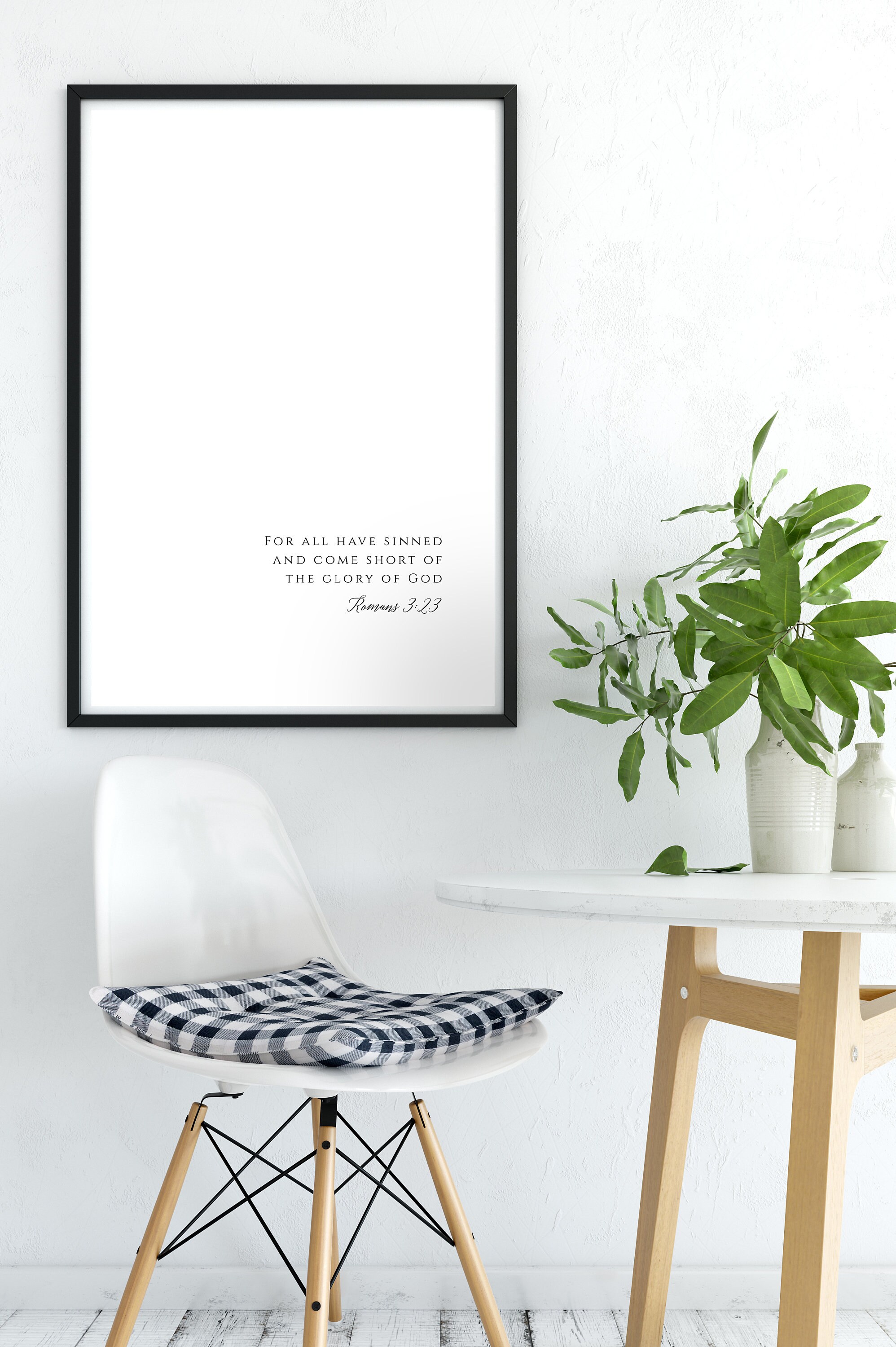 Romans 3 23 Bible Verse Wall Art Scripture Wall Art Christian | Etsy