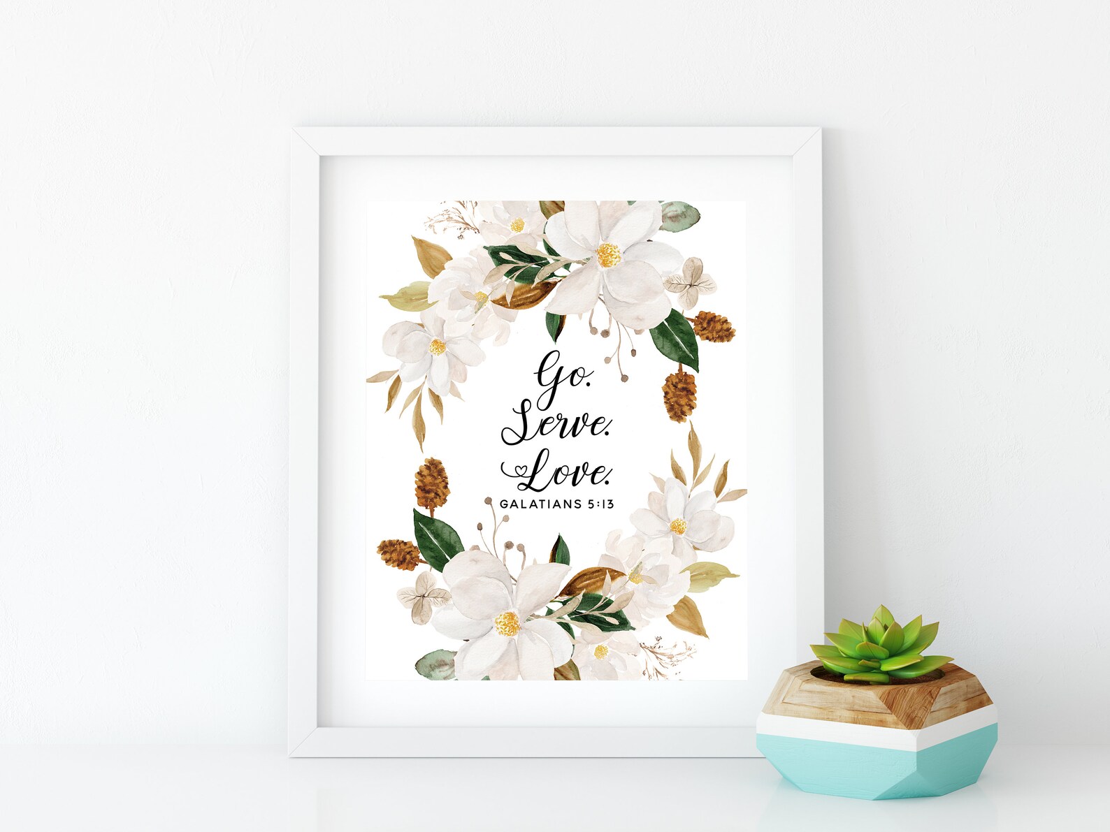 Galatians 5 Bible Verse Wall Art Scripture Wall Art Nursery - Etsy