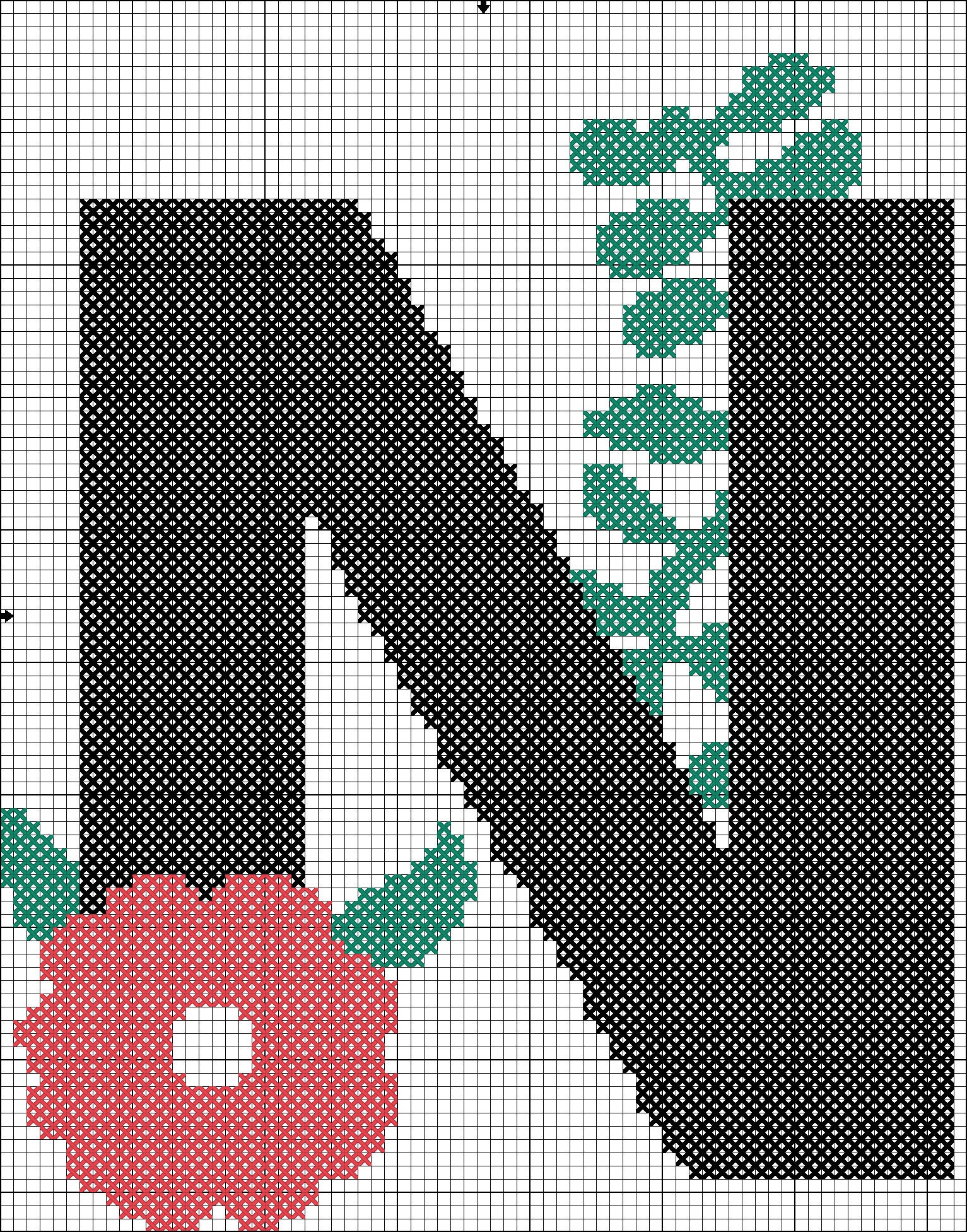 Letter N Cross Stitch Pattern Cross Stitch Pattern Cross - Etsy